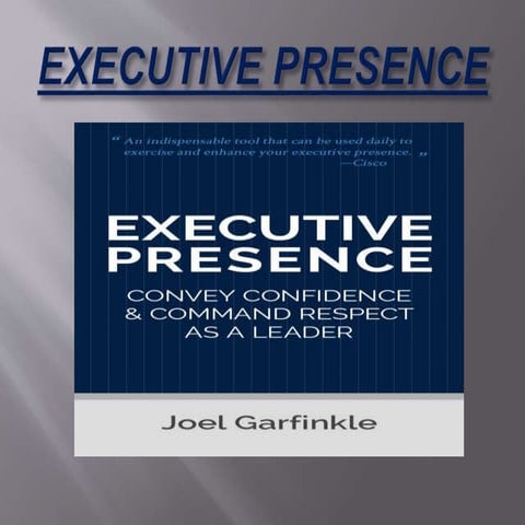 Executive presence ppt | PPTX