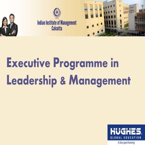 Executive Programme in Leadership and Management | PPTX