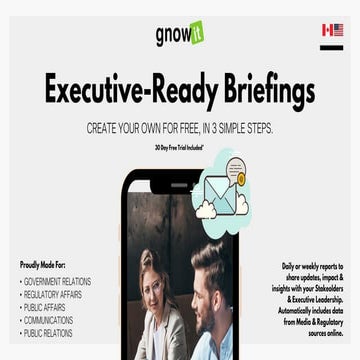 Executive-ready briefings by Gnowit Inc. | PPT