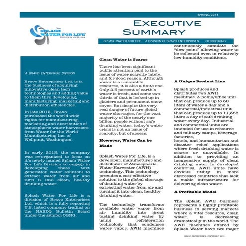 EcoloBlue Corporate Presentation 2015 | PDF