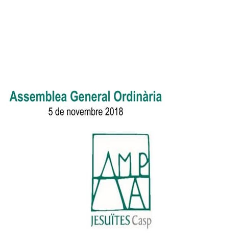 Executive summary assemblea 2018 AMPA Casp | PDF