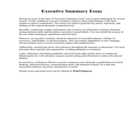 Executive Summary Essay.pdf