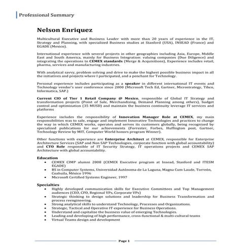 HUSCHERPaolo050815EDIT[1] CV only | PDF