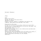 Executive SummaryNameDateProject Des | PDF