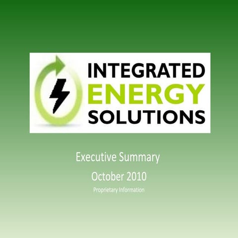 Executive Summary October 2010 | PPT