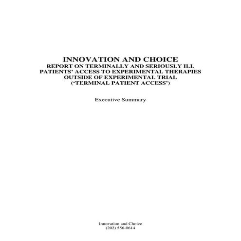 Executive Summary Terminal Patient Access Pdf