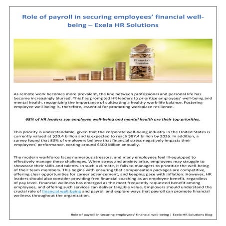 White Paper: Financial Literacy for Employees - Understanding What ...