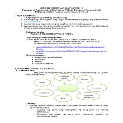LESSON EXEMPLAR FILIPINO 7 - WEEK 1 - MATATAG CURRICULUM | PDF