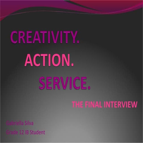 Exemplary final interview | PPT