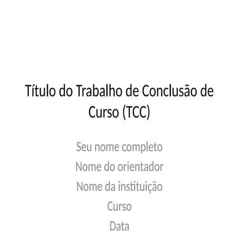 .Template .padrao .slides .TCC .2024 ppt | PPT
