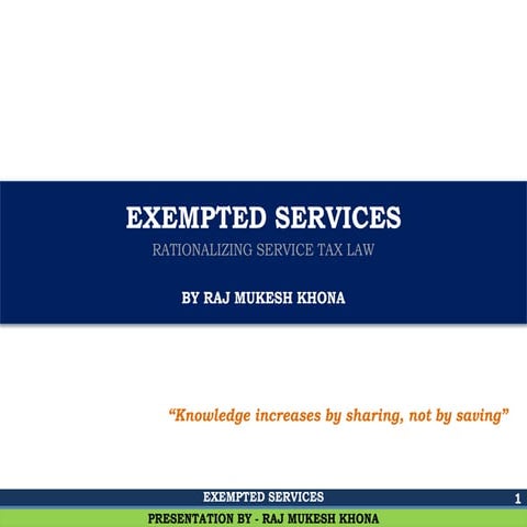 Exempted Services | PPT