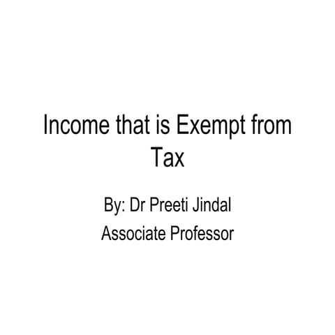 Exempted Income.ppt