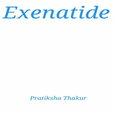 Exenatide | PDF | Medical Health