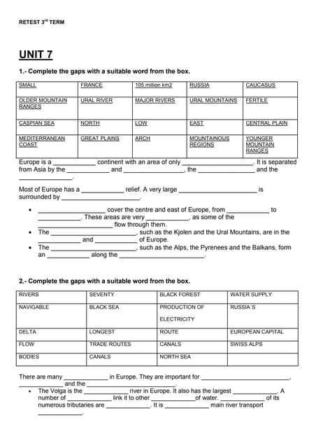 Geography grade-4-exam | DOCX | Agriculture | Industries