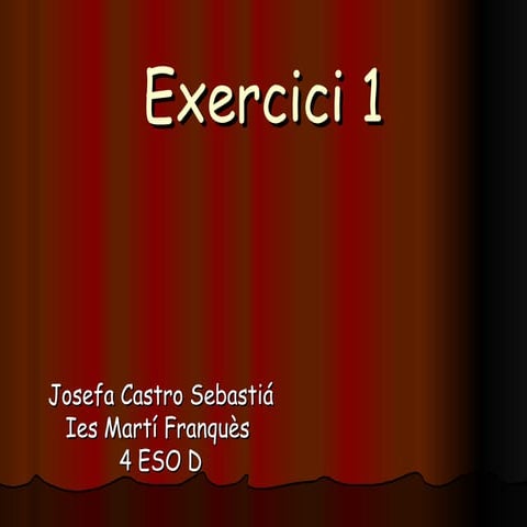 Exercici 1 | PPT