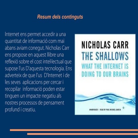 Manel Armengol "the shallows..." | PPT