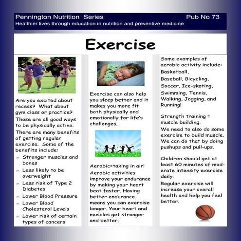 What kids need to know about Exercise! | PDF
