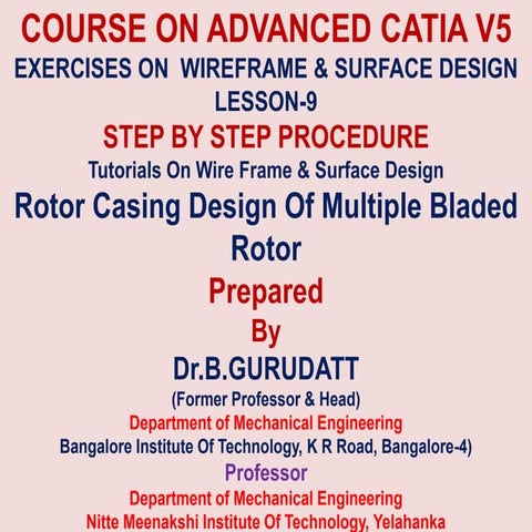 Lesson 9- surface design-multi bladed rotor casing design - help files ...