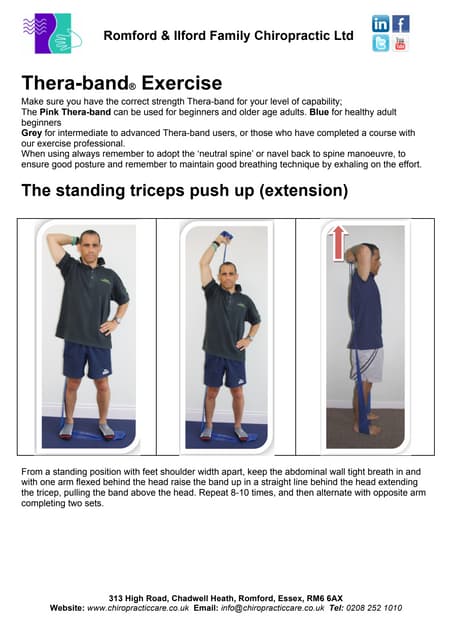 Exercise thereaband the bicep curl | PDF