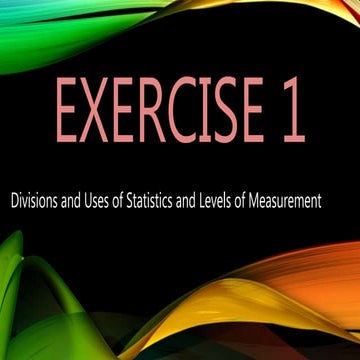 Exercise 1:Division of stat | PPT
