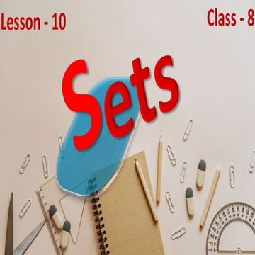 Exercise 10.2 sets | PPSX