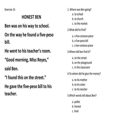 Honest Ben- Fun Reading Exercise 15.docx