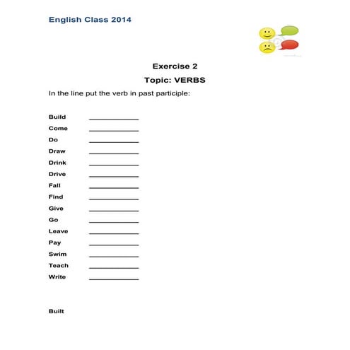 Present Participle Worksheets