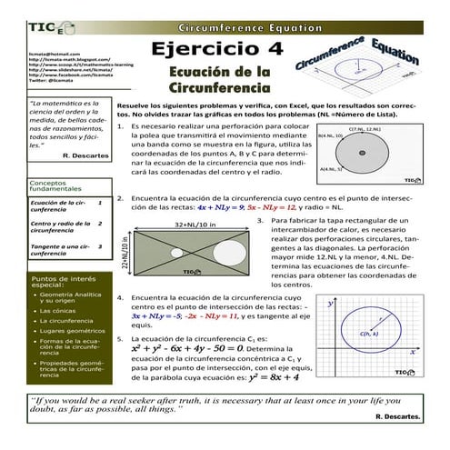Exercise 4 circumference equation | PDF
