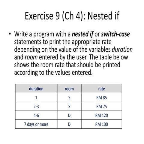 Exercise 9 (ch 4) s1 | PPTX