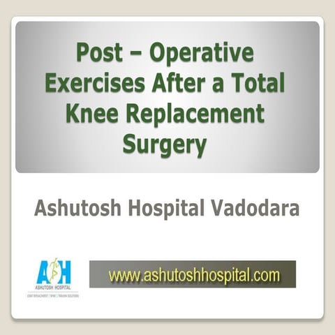 Total knee replacement nursing management | PPTX