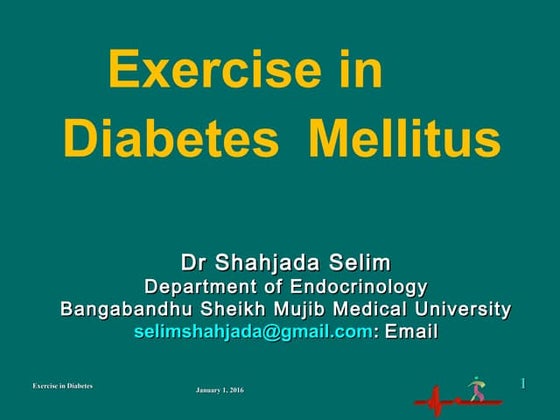 Exercise and diabetes | PPT