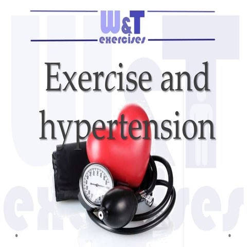 Exercise and hypertension | PPTX
