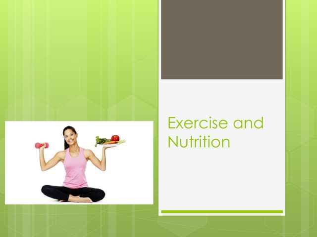 Nutrition for exercise and sport | PPT