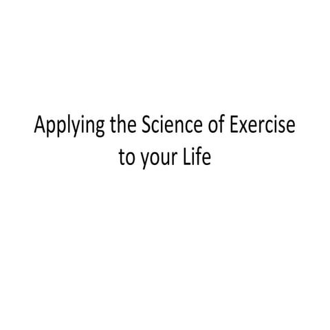 Exercise as Medicine 2018 | PPT