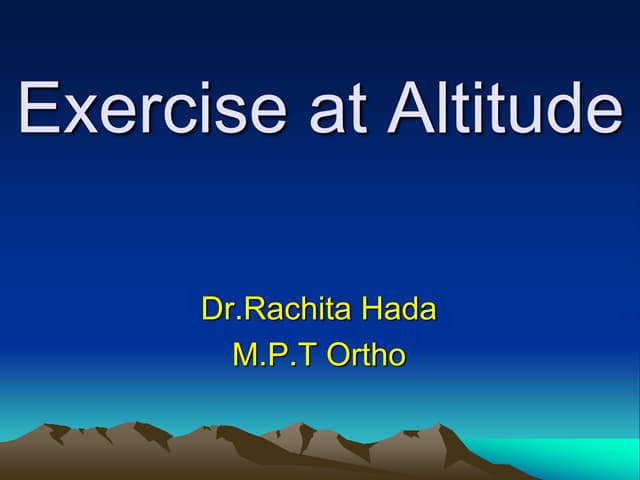 EXERCISE PRESCRIPTION by PHYSIOTHERAPIST | PPTX