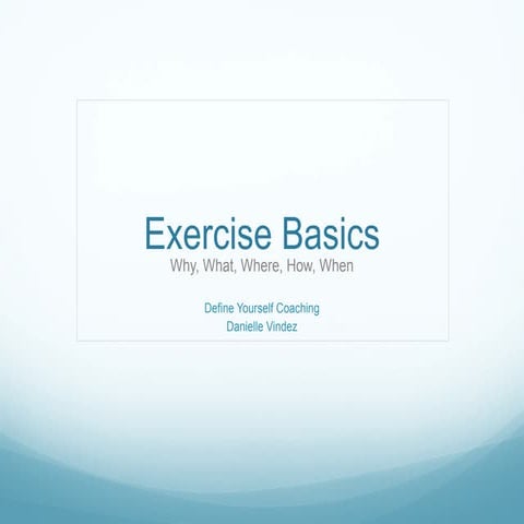 Exercise Basics | PPT