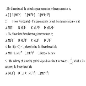 Exercise question in measurement physics | PDF