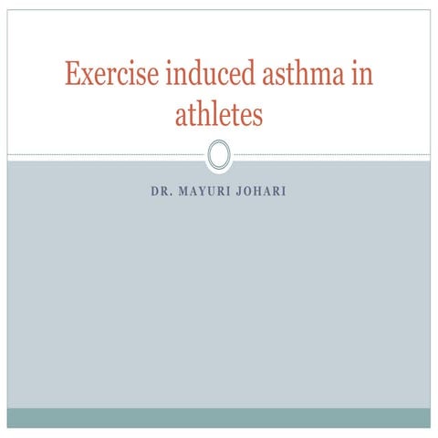 Exercise induced asthma | PPTX