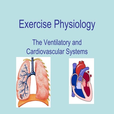 Exercise physiology | PPTX