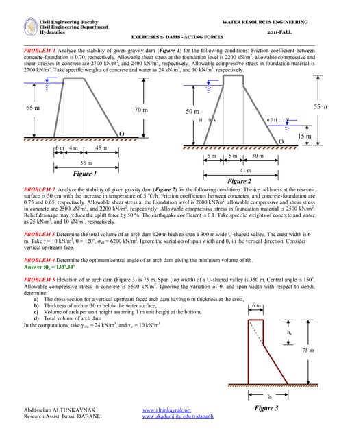 Gravity Dam (numerical problem ) BY SITARAM SAINI | PPTX | Physics | Science
