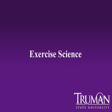 Exercise Science | PPTX