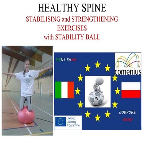 Exercises for spine - Guide 2 - Stabilising and strengthening | PPTX