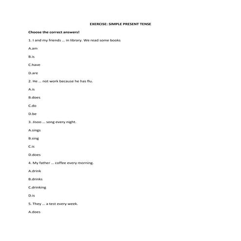 EXERCISE SIMPLE PRESENT TENSE.pdf