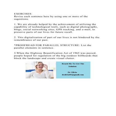 EXERCISESRevise each sentence here by using one or more of the su.docx