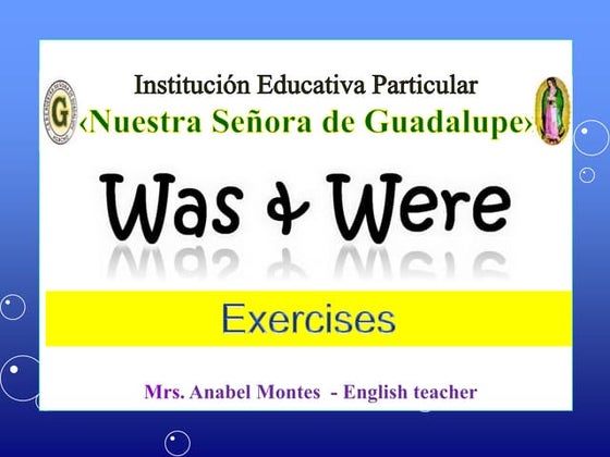 To be was were | PPT