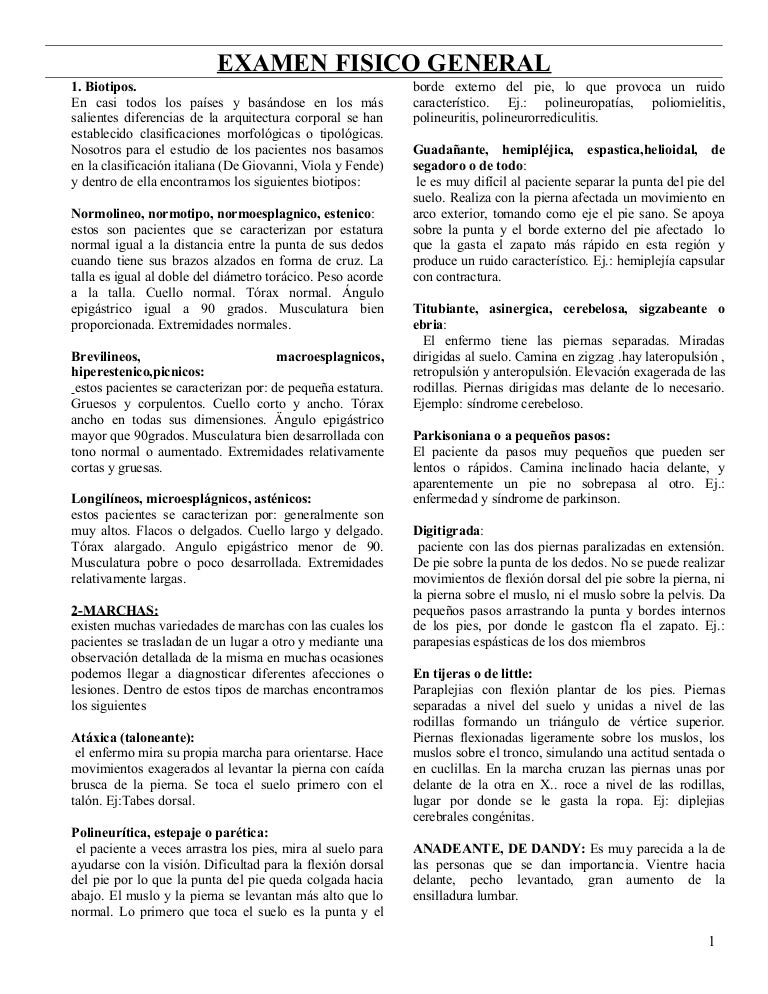 Examen físico general