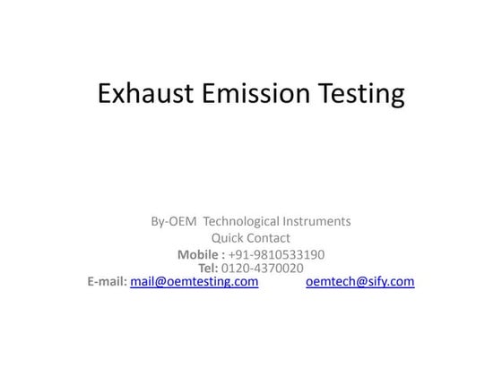Diesel Engine Testing | PDF
