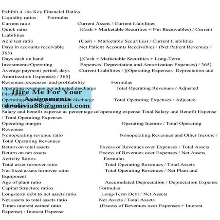 Exhibit 4.16a Key Financial RatiosLiquidity ratios Formulas.pdf