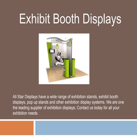 Exhibit booth displays | PPT
