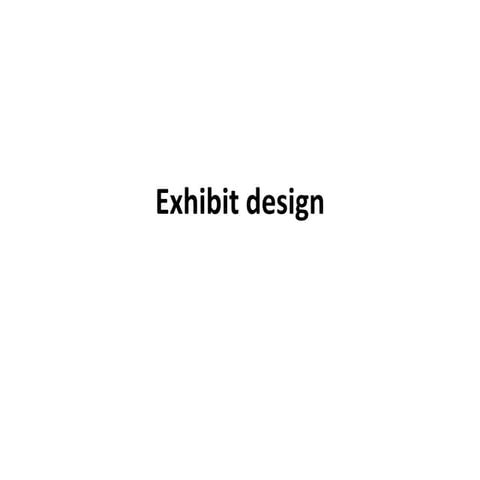 Exhibit Design | PPT